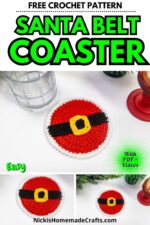 Free Crochet Santa Coaster Pattern - Day 4 of the Advent Calendar MCAL ...