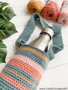 20 Free Crochet Water Bottle Holder Patterns - Nicki's Homemade Crafts