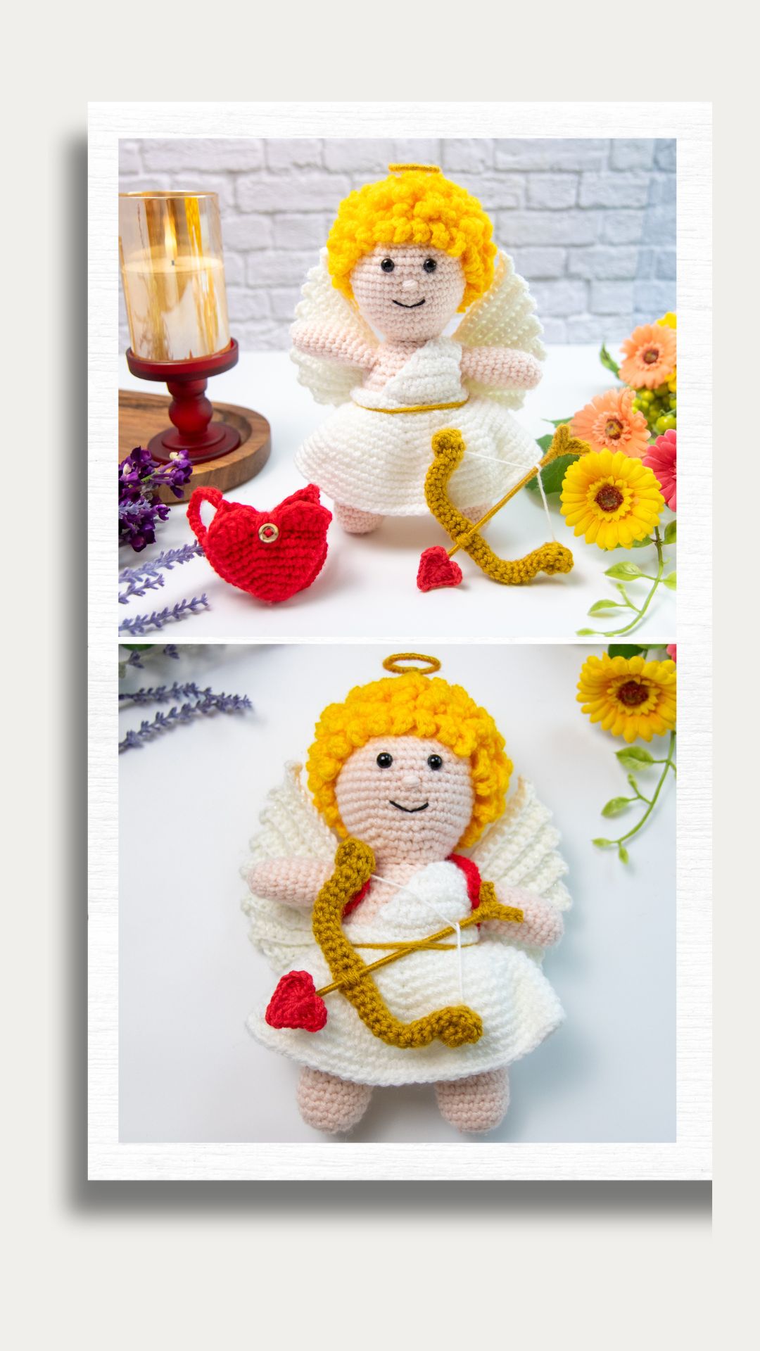 Free Crochet Cupid Pattern with Bow and Arrow, and Heart Backpack - 3 ...
