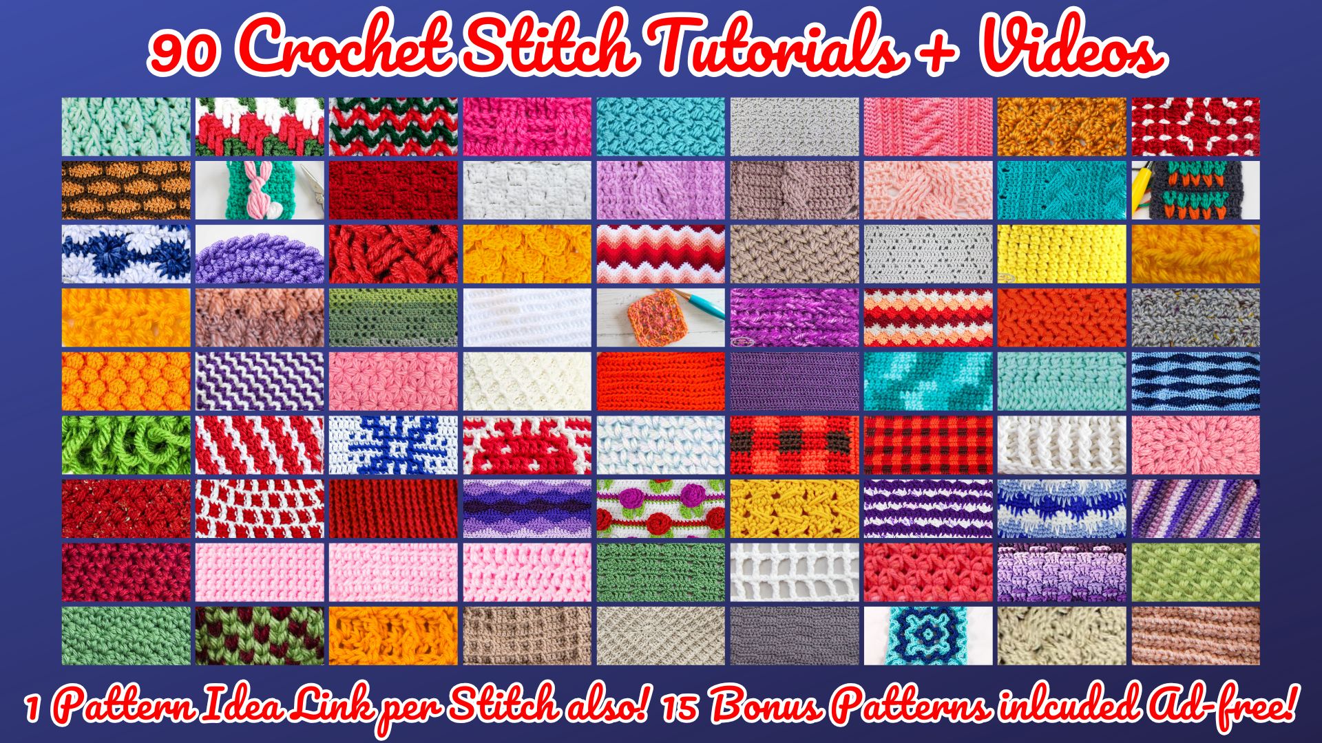 Crochet Ebooks - Pattern and Tutorial Collections - Most with Videos ...