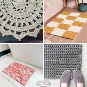 20 Free Modern Crochet Rug Patterns - Nicki's Homemade Crafts