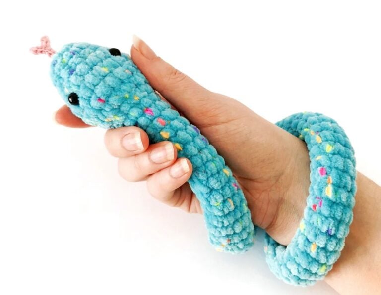 10 Amazing FREE Crochet Snake Patterns - Nicki's Homemade Crafts