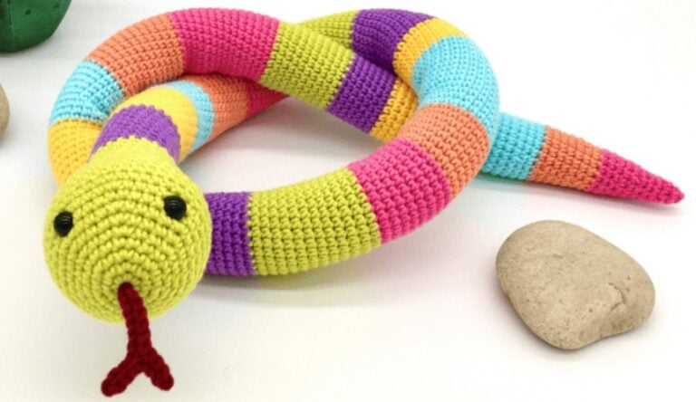10 Amazing FREE Crochet Snake Patterns - Nicki's Homemade Crafts