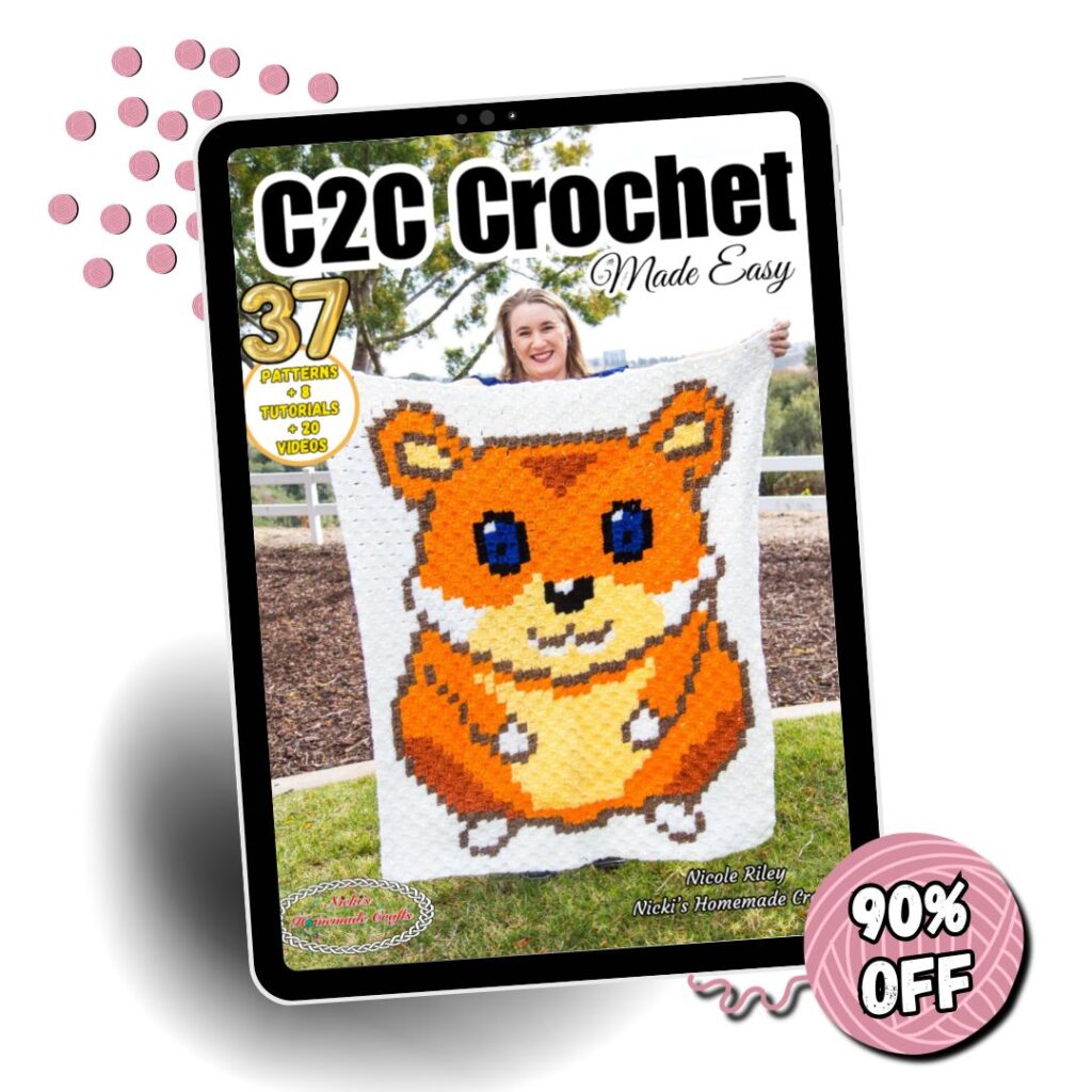 Crochet C2C Made Easy Ebook - Ultimate Beginner Guide - Nicki's ...