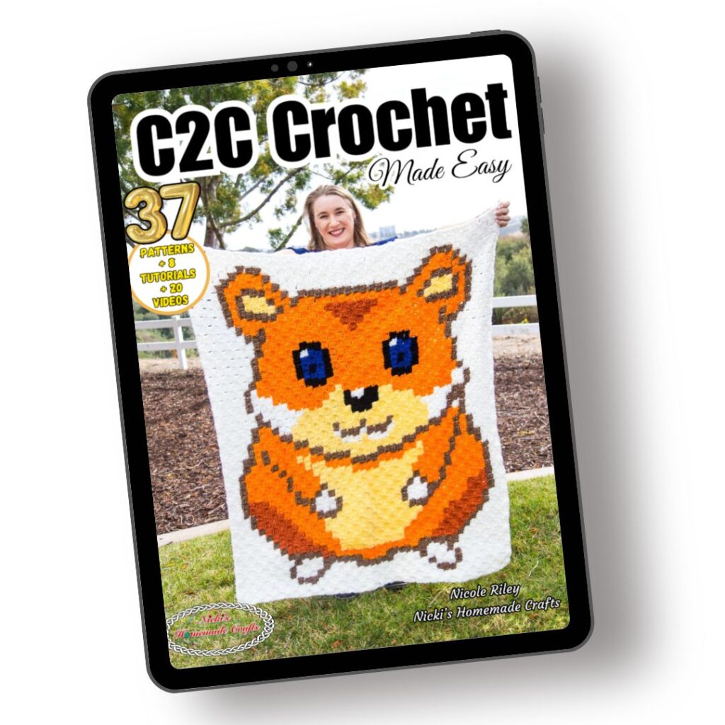 Crochet C2C Made Easy Ebook - Ultimate Beginner Guide - Nicki's ...