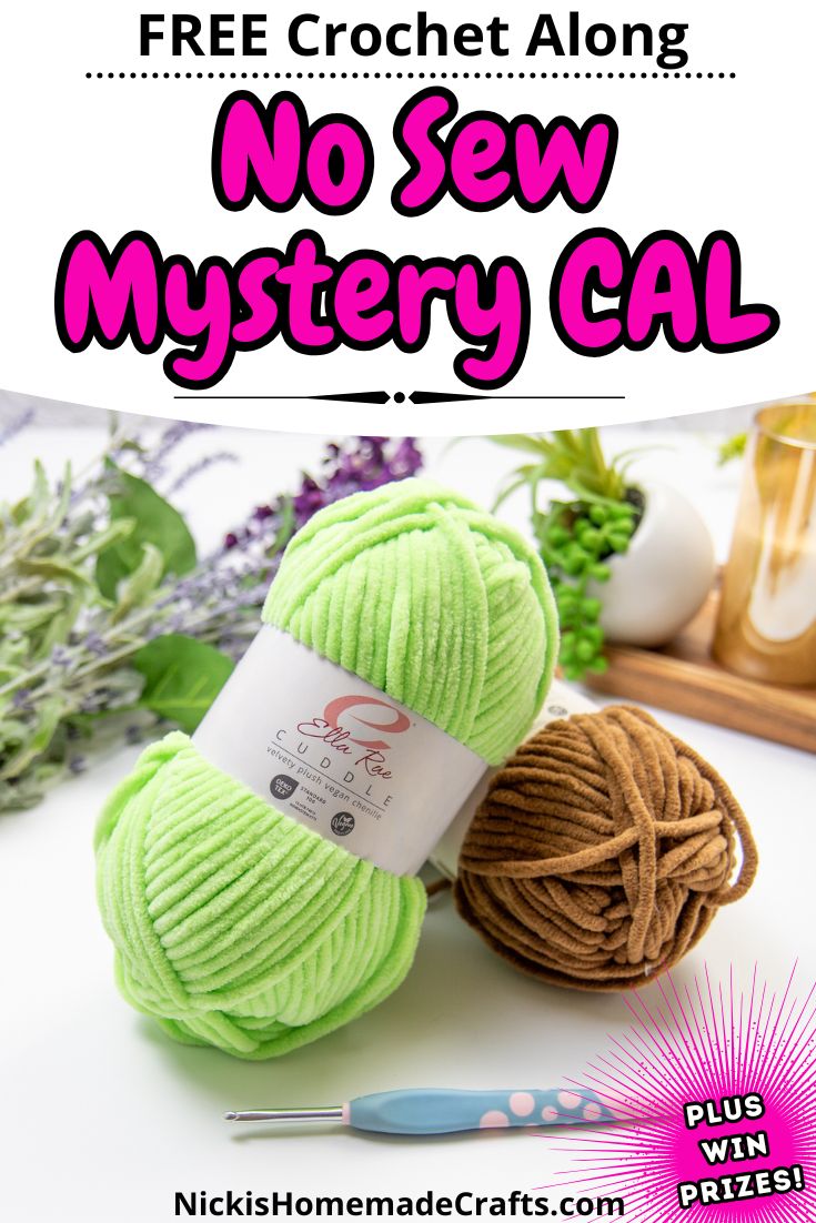 Quick NO-SEW Crochet Mystery Crochet Along - Fun & Free Pattern - Nicki ...