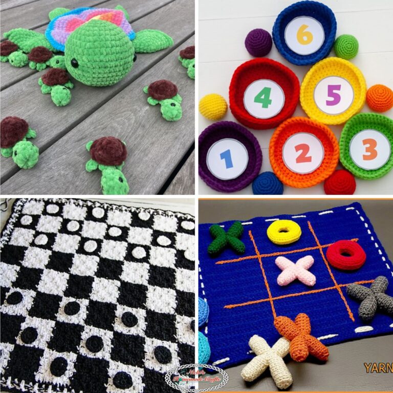 20 Fun and Free Crochet Game Patterns - Nicki's Homemade Crafts