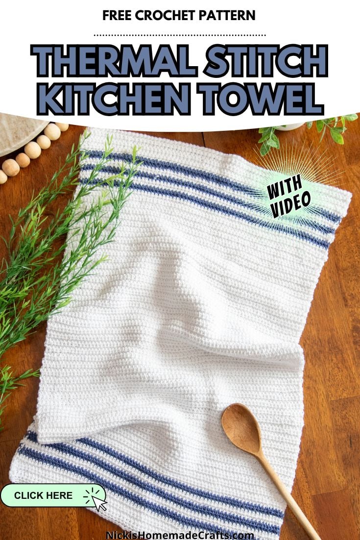 The Best Free Crochet Dish Towel Pattern - Nicki's Homemade Crafts