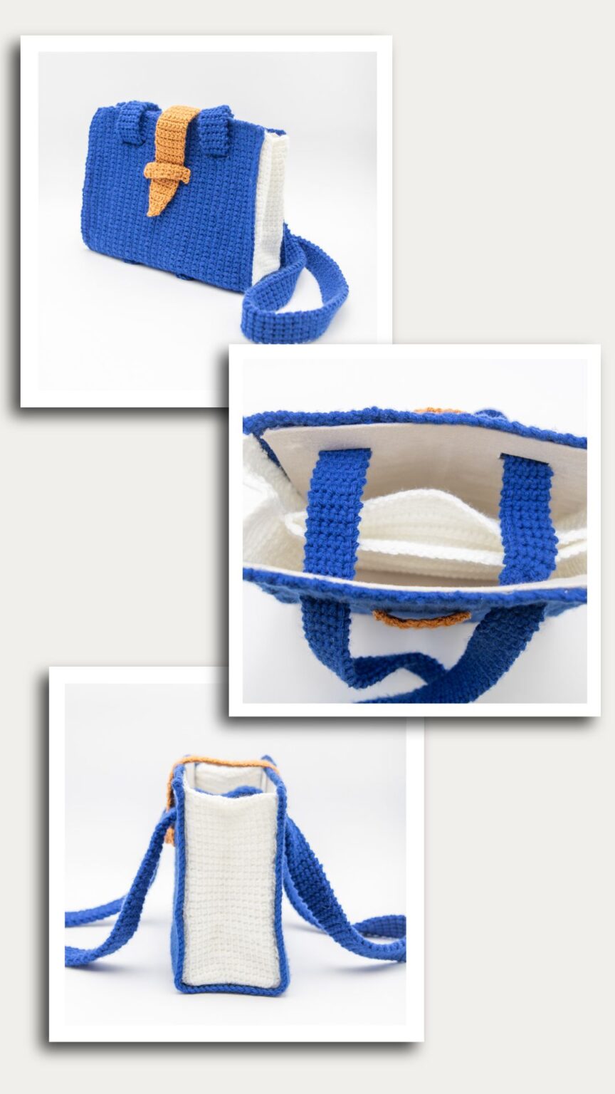 Free Crochet Book Bag - Realistic 2-in-1 Pattern with Many Pockets - 3 ...