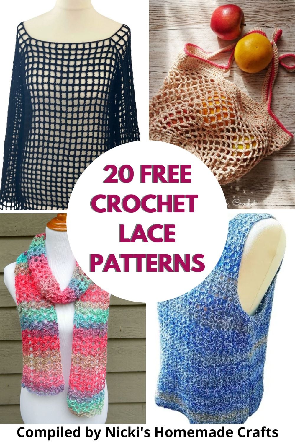20 Free Crochet Lace Patterns for Elegant and Delicate Makes - Nicki's ...