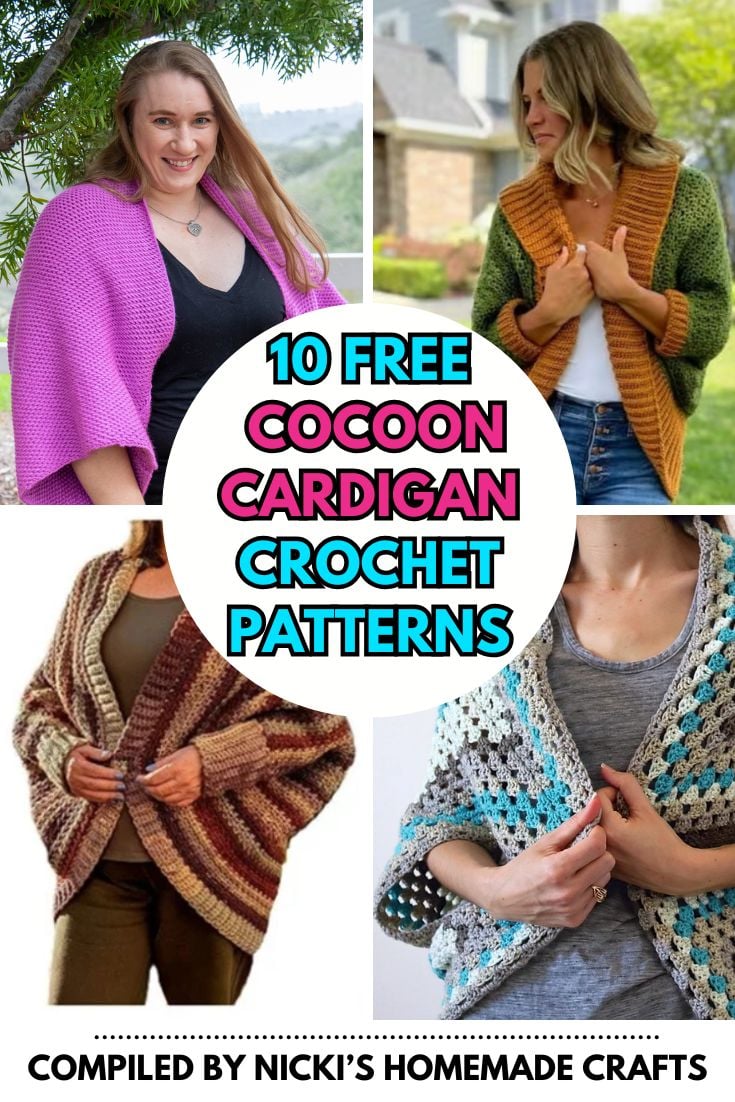10 FREE Crochet Cocoon Cardigan Patterns You’ll Want to Wear All Year ...