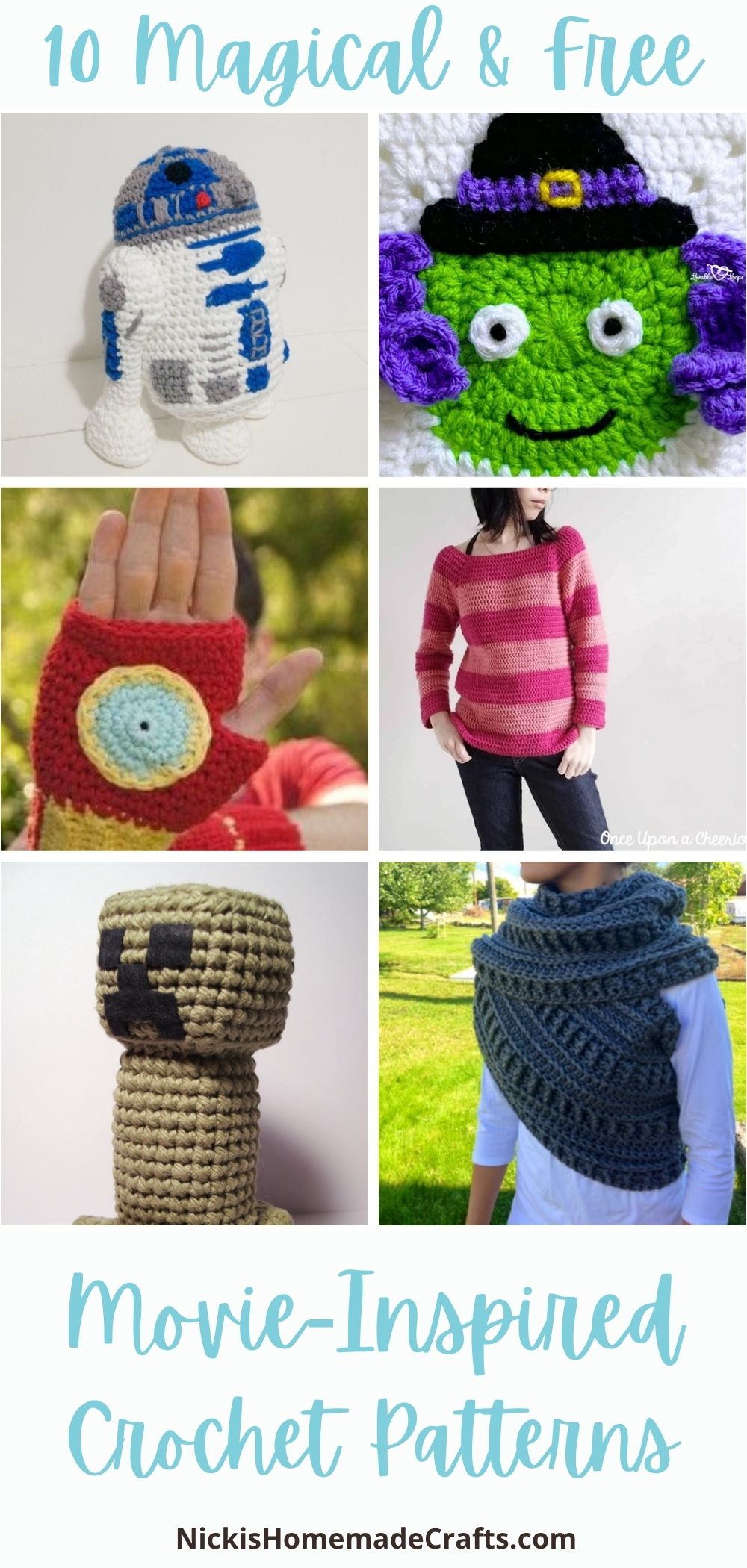 10 FREE Movie Crochet Patterns Every Fan Will Love! - Nicki's Homemade ...