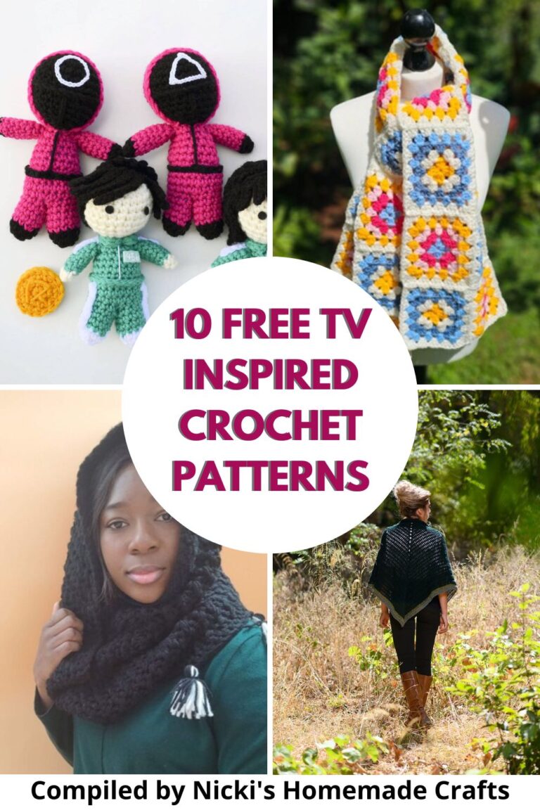 10 FREE TV Inspired Crochet Patterns Every Fan Will Love! - Nicki's ...