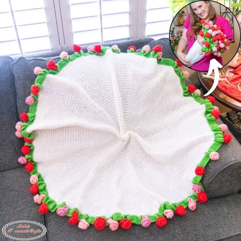 FREE Crochet Flower Blanket - Converts into a Beautiful Bouquet - Nicki ...