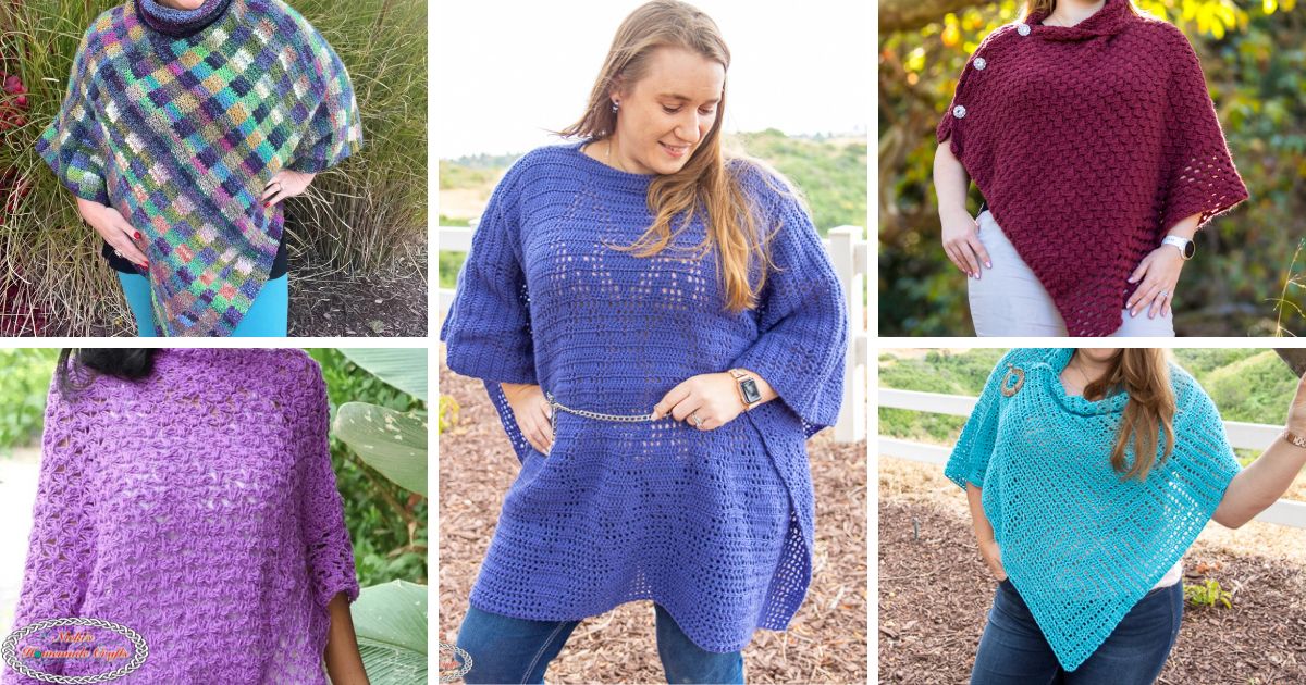 10 Free Crochet Poncho Patterns You’ll Want to Wear Year-Round - Nicki ...