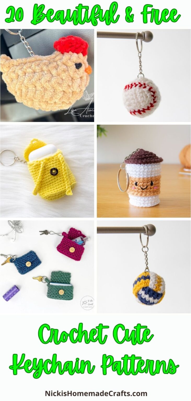 20 Fun & Free Crochet Keychain Patterns That Make Perfect Gifts or ...