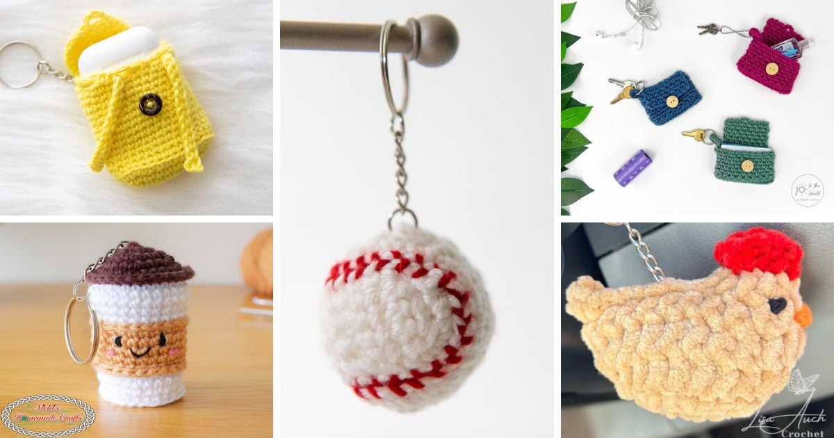 20 Fun & Free Crochet Keychain Patterns That Make Perfect Gifts or ...