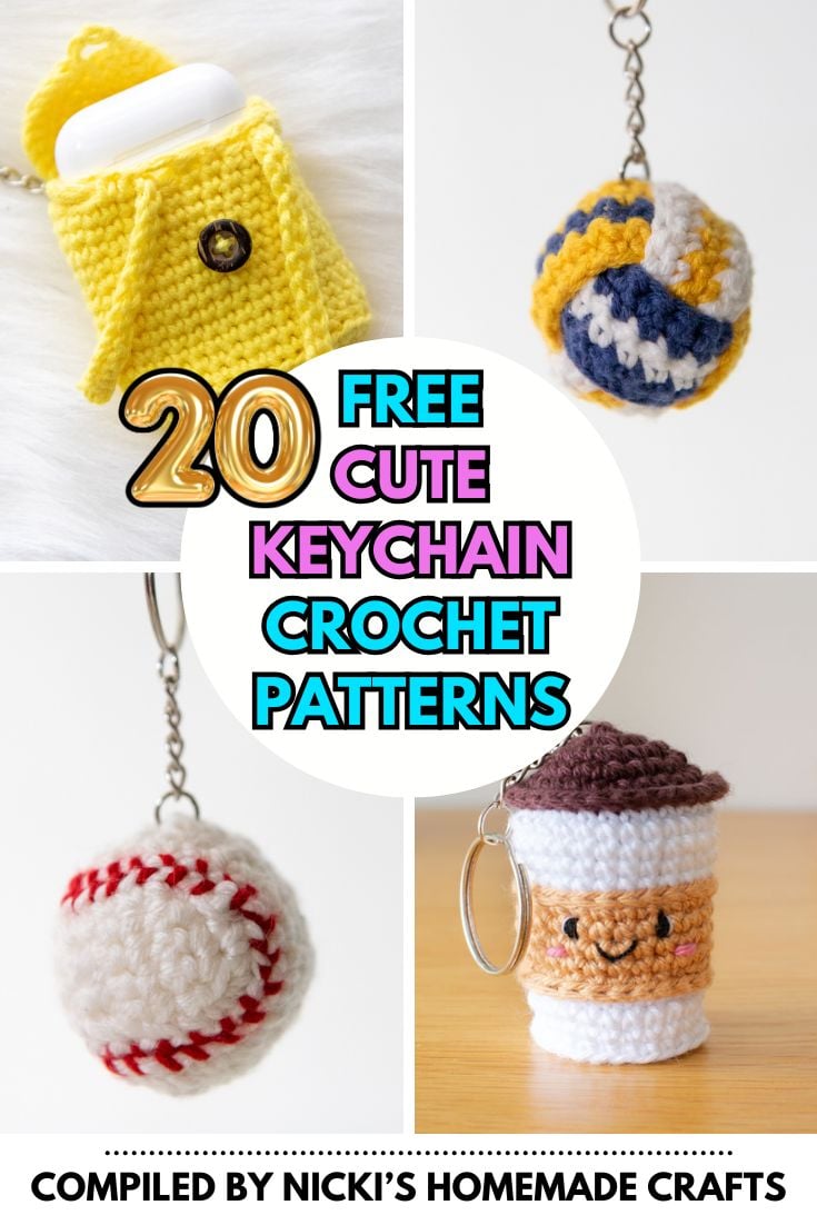 20 Fun & Free Crochet Keychain Patterns That Make Perfect Gifts or ...
