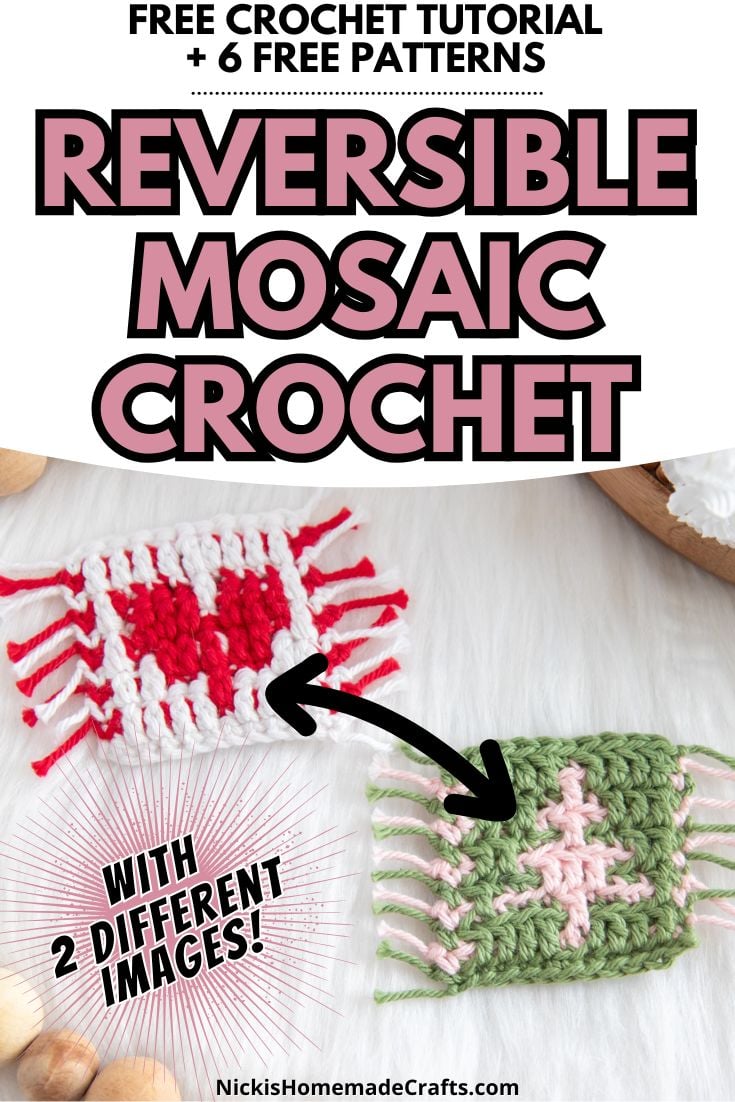 How to do the Reversible Crochet Mosaic Technique Double Sided + 6 Free ...