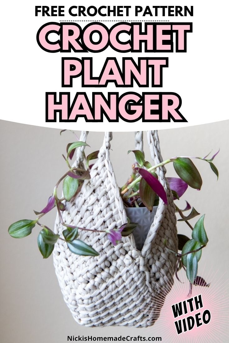 Crochet Plant Hanger - Free Pattern with Video - Nicki's Homemade Crafts