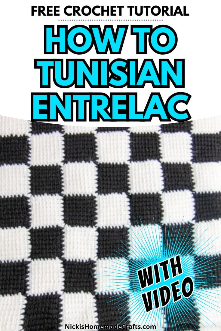 How to Crochet Tunisian Entrelac - Easy Tutorial with Video - Nicki's ...