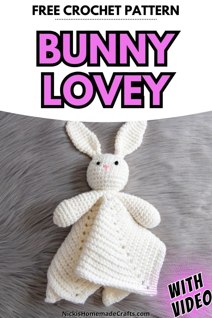 FREE Snuggle Bunny Lovey Crochet Pattern with Linked Stitches - Nicki's ...