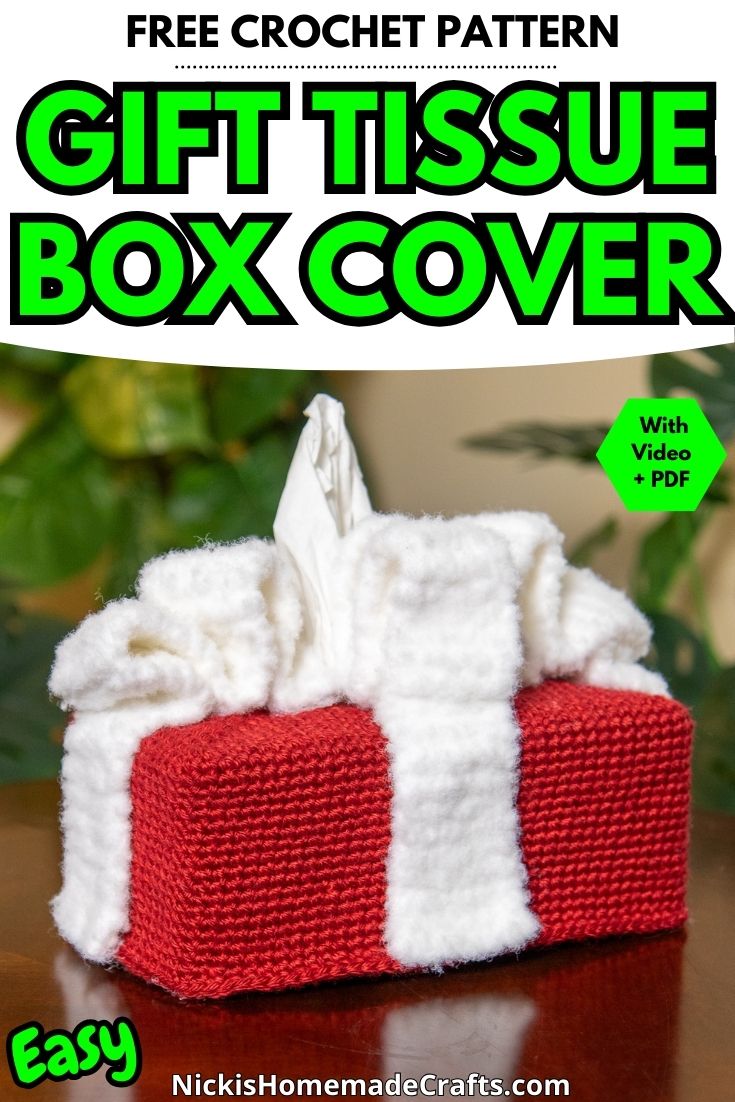 Free Rectangular Gift Tissue Box Cover Crochet Pattern (with 3 Video ...