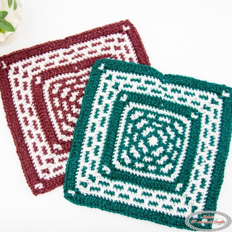 How to do the Reversible Crochet Mosaic Technique Double Sided + 6 Free ...
