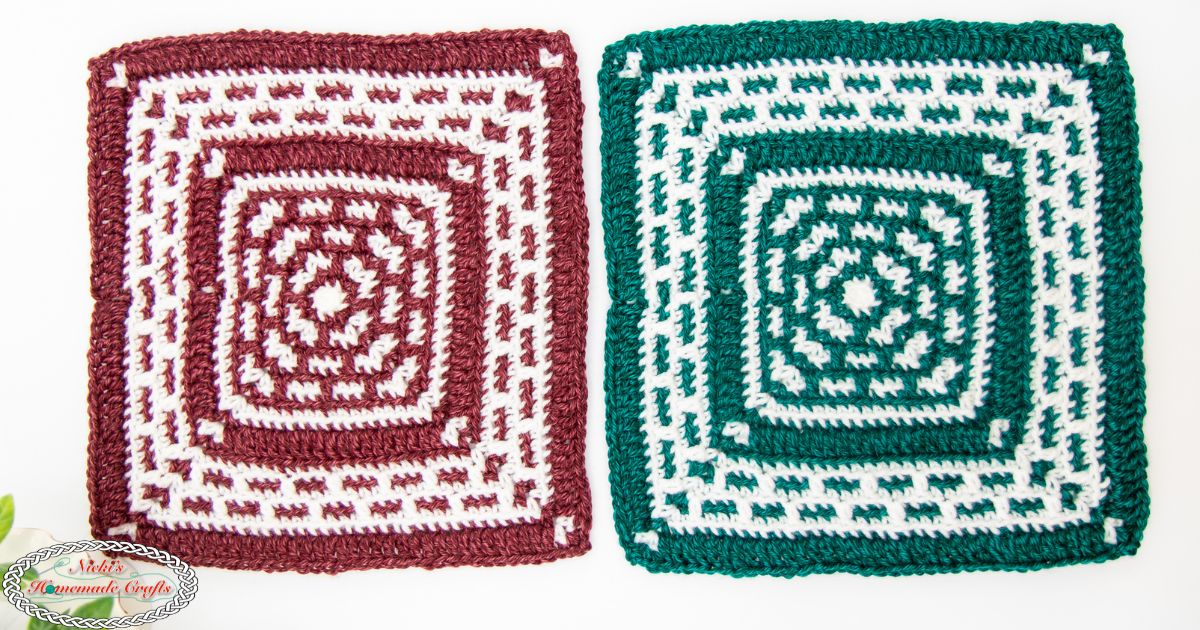 Free Crochet Mosaic Granny Square Brick Pattern - MooglyCAL Afghan ...