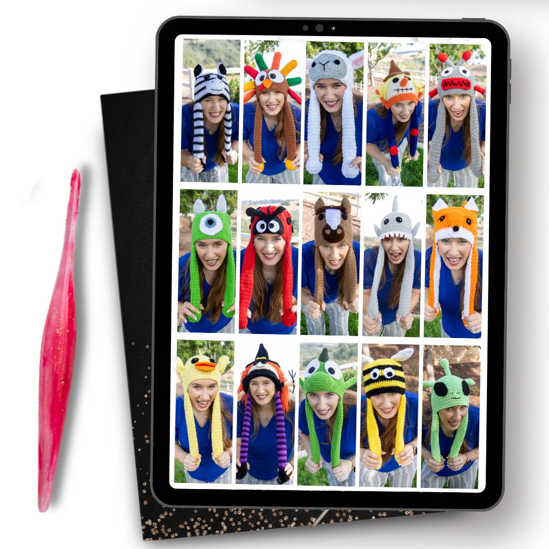 15 Crochet Moving Creature Hats Made Easy Ebook with 9+ Videos - Nicki ...