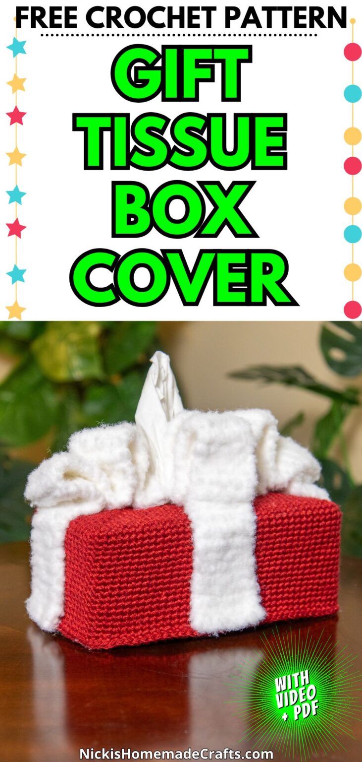 Free Rectangular Gift Tissue Box Cover Crochet Pattern (with 3 Video ...