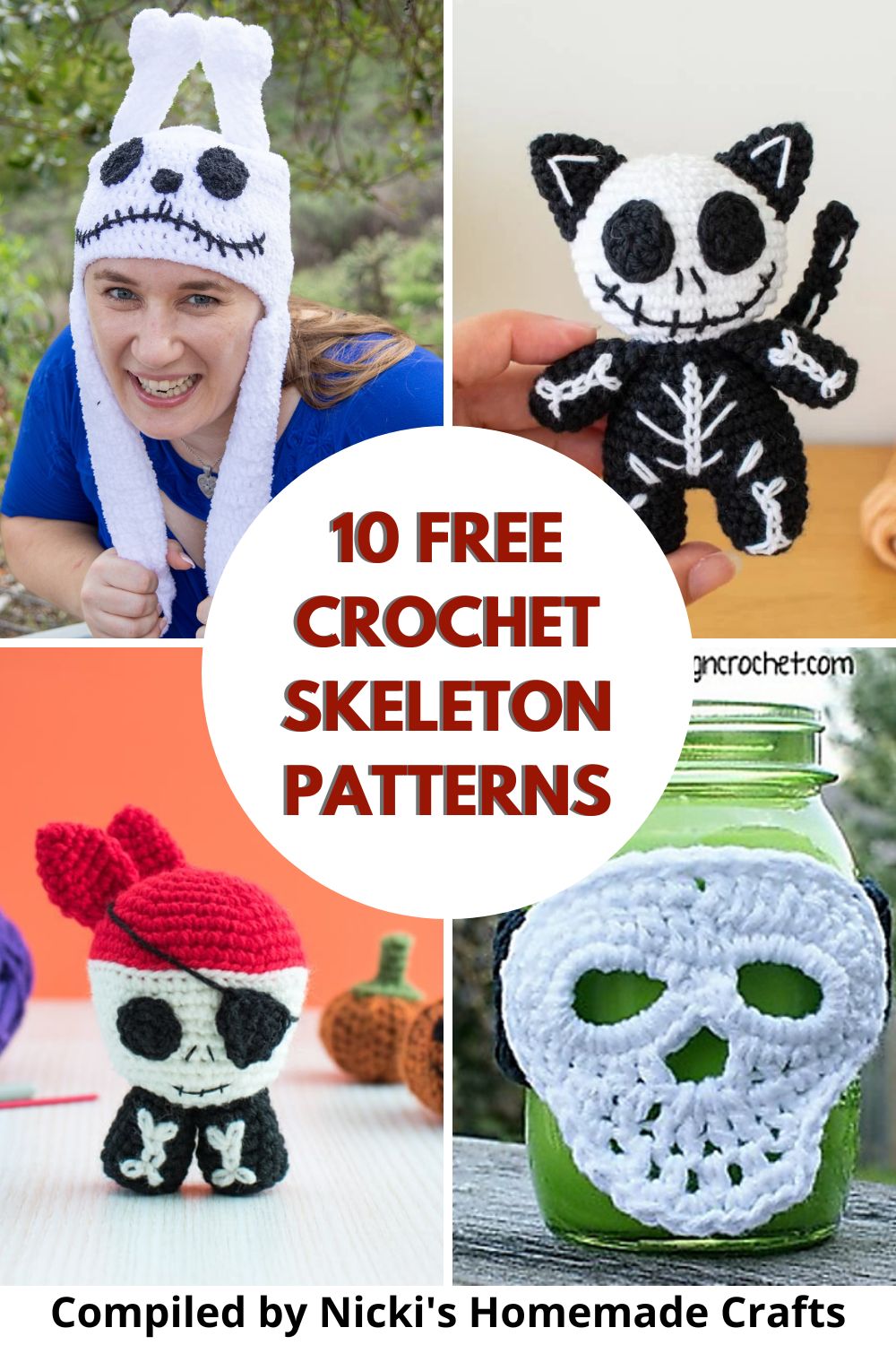 10 FREE Crochet Skeleton Patterns for Halloween Season - Nicki's ...
