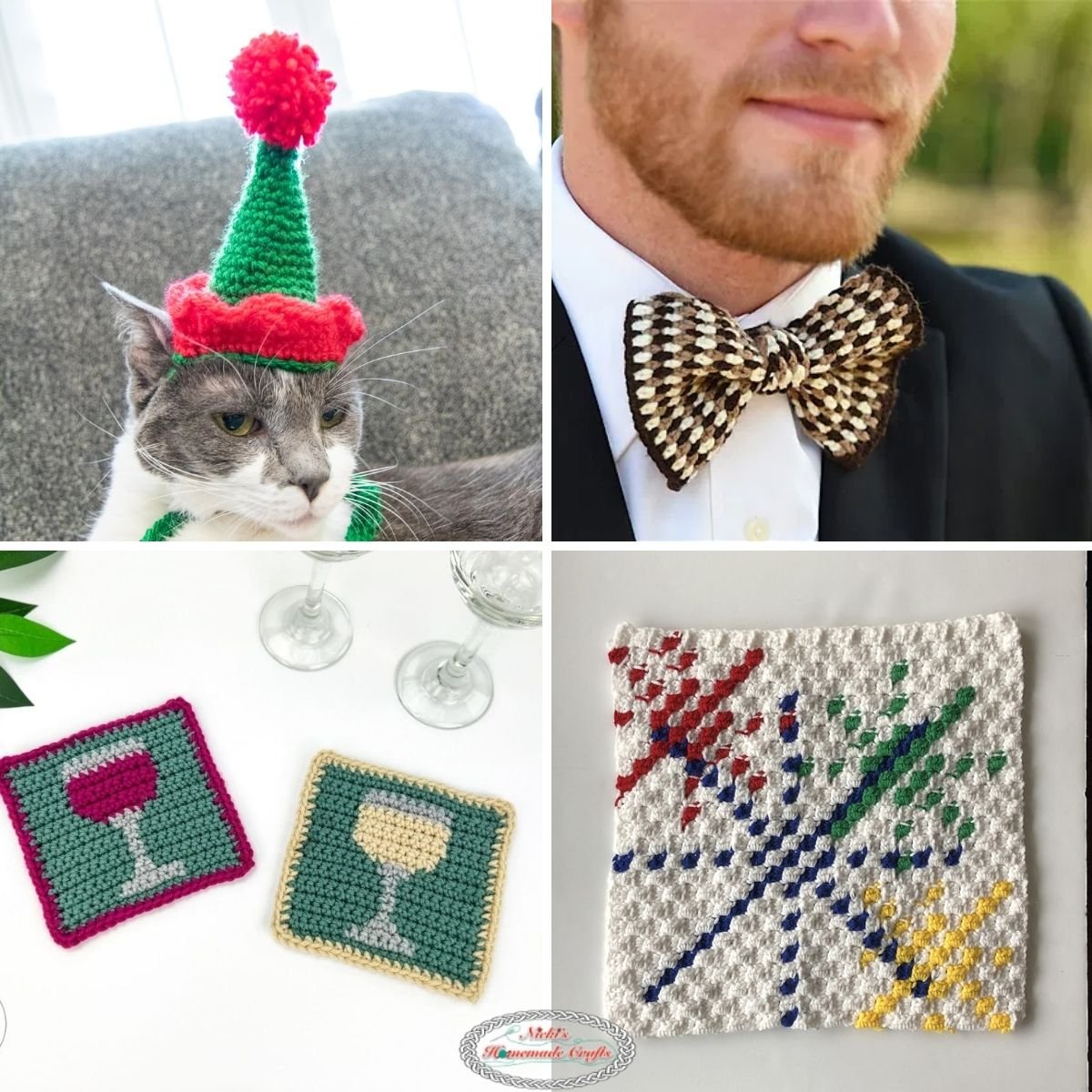 10 Beautiful Free Mosaic Crochet Patterns with Charts - Nicki's ...