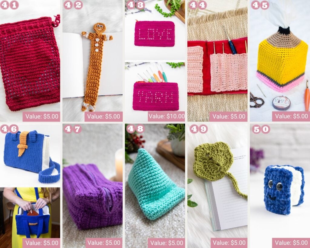 50 Crochet Book Lover Patterns Made Easy - ad-free, with 66+ Videos ...