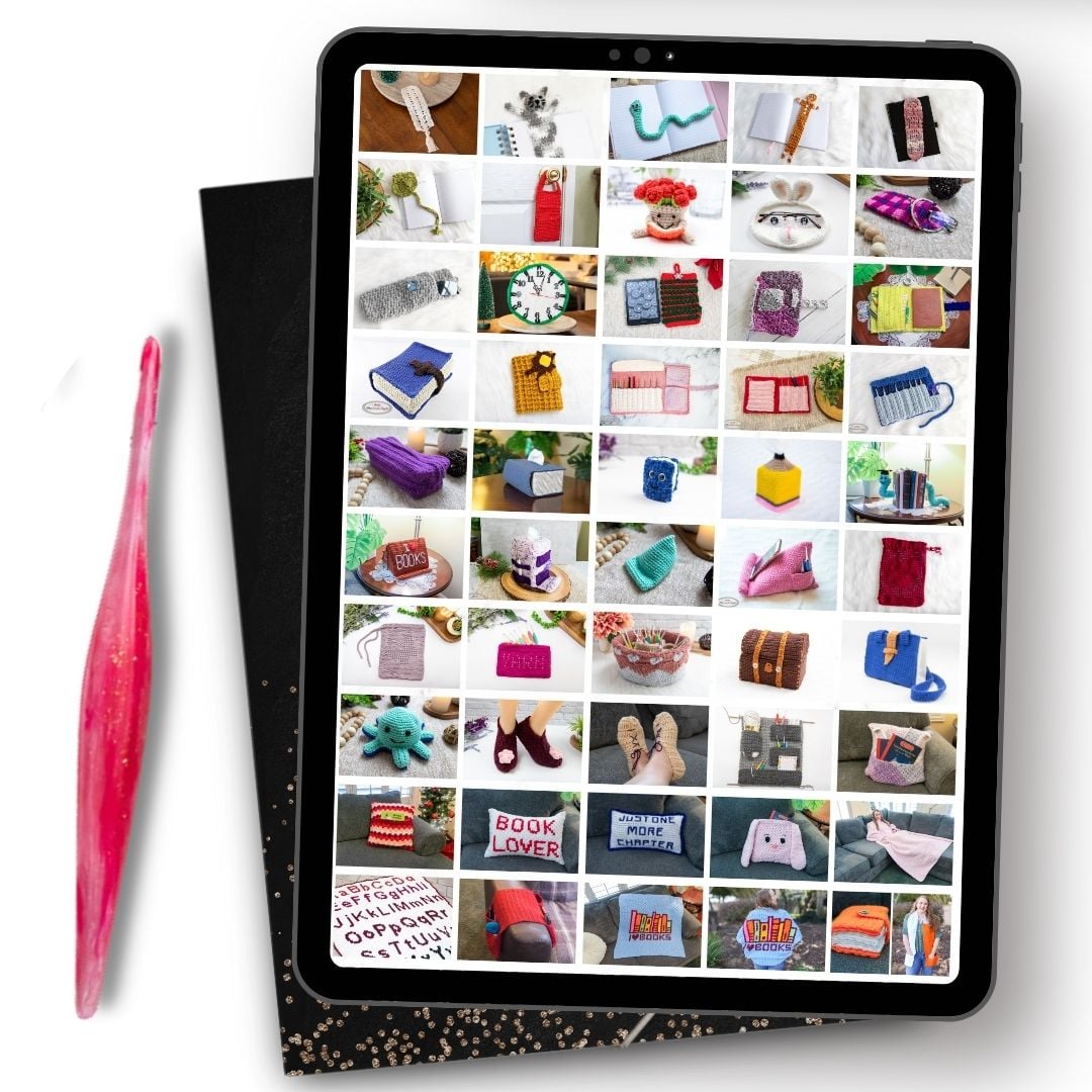 50 Crochet Book Lover Patterns Made Easy - ad-free, with 66+ Videos ...