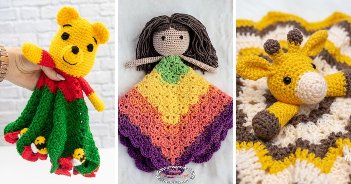 30 Free Cute Crochet Lovey Patterns for Babies and Kids - Nicki's ...
