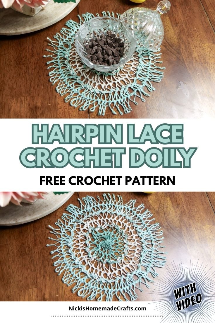 Free Hairpin Lace Crochet Circular Doily Pattern 2 of the Live Hairpin ...