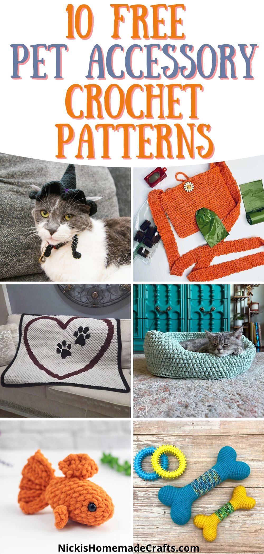 10 Free Patterns For Adorable Crochet Pet Accessories - Nicki's ...